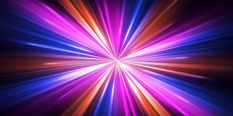 Bright Flash Effect with Rays and Glare. Light Light Blur Effect Stock ...