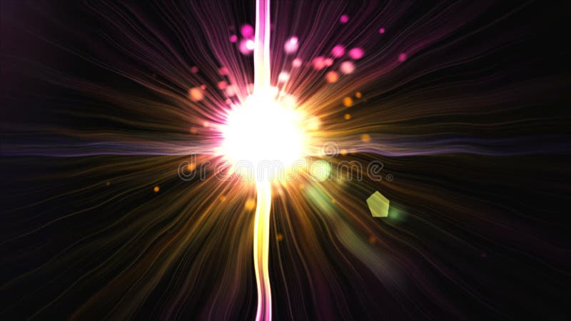 Bright Flash with Sun Glare Effects and Rays, 3d Computer Generated ...