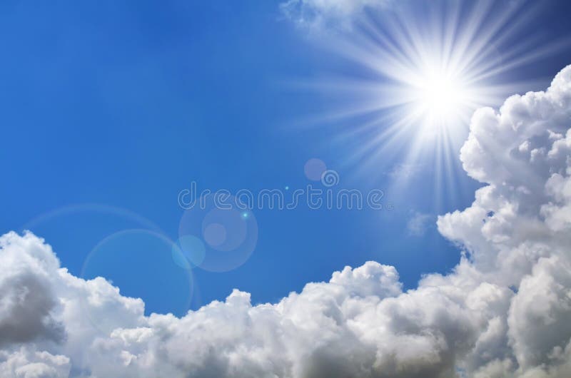 Bright Flash of Sun stock photo. Image of beam, dark - 73941534