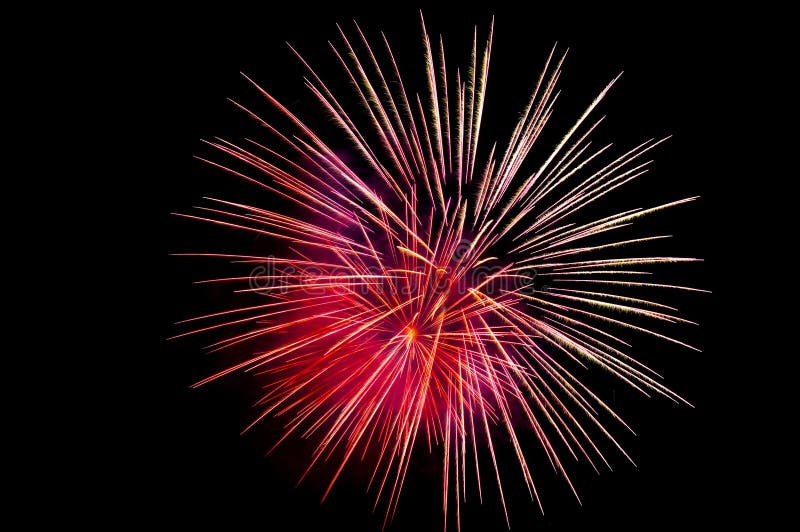 Celebratory Fireworks in the Form of Flashes of Unusual Shapes Stock ...