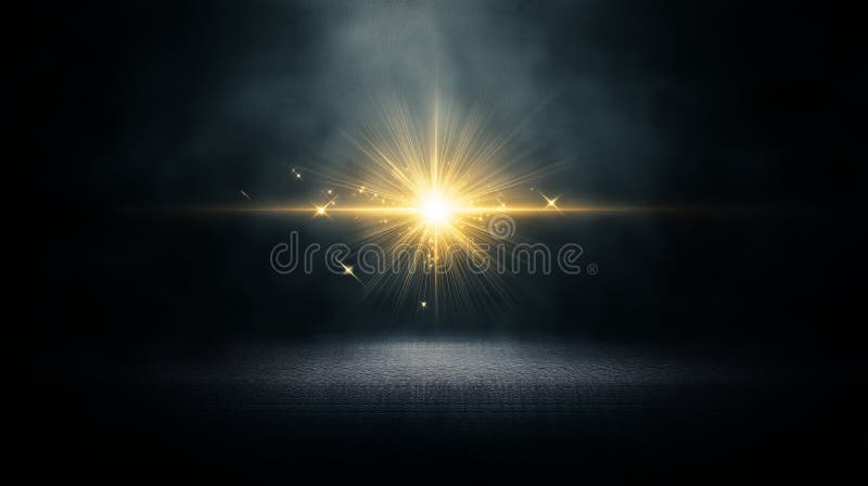 Bright Flashing Lights Create Stunning Visual Effects Against a Dark ...