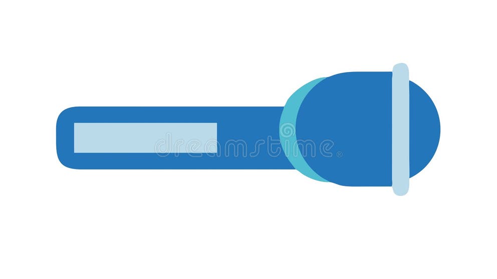 Bright Flashlight Icon for Light and Exploration, Vector Design ...