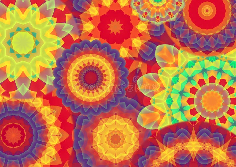 Bright floral design stock vector. Illustration of colorful - 1824364