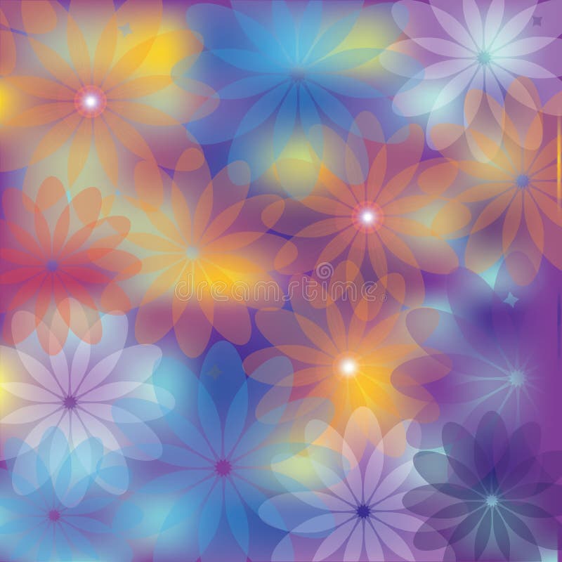 Bright Floral Background for Various Design Stock Vector - Illustration ...