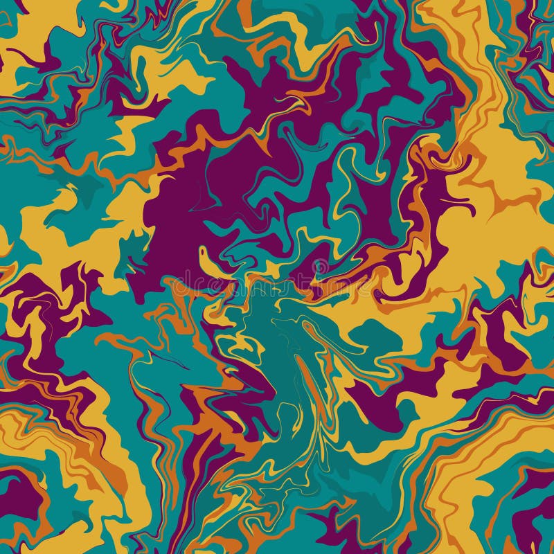 Bright Flowing Paint Spots. Seamless Abstract Pattern Stock ...