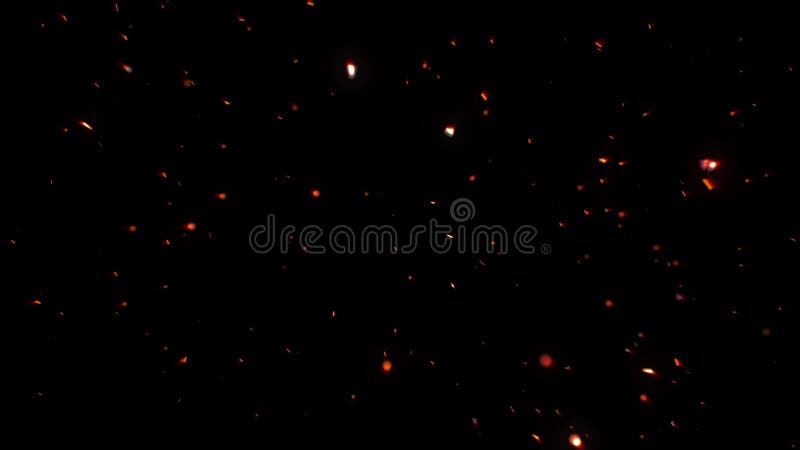 Bright Flying Sparks of Particles on a Black Background. Stock Footage ...