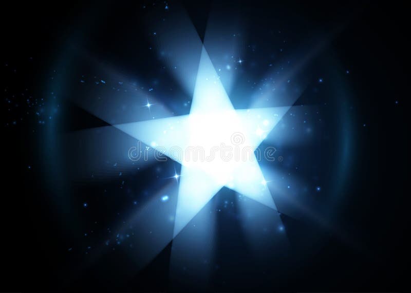 Bright Flying Star Background. Vector Illustration. Stock Vector ...