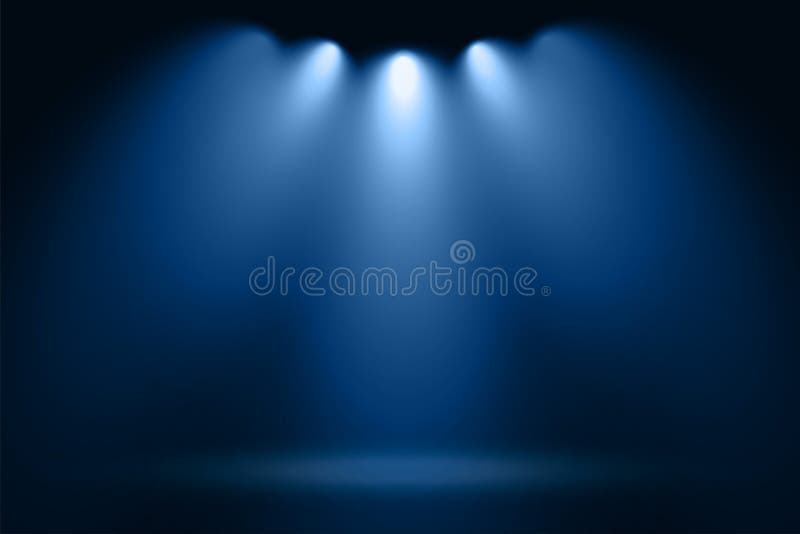 Bright Focus Light Effect on Abstract Stage Design Stock Vector ...