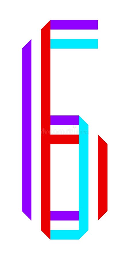 Bright Font, Alphabet Folded from Stripeds Colored Paper Stock Vector ...