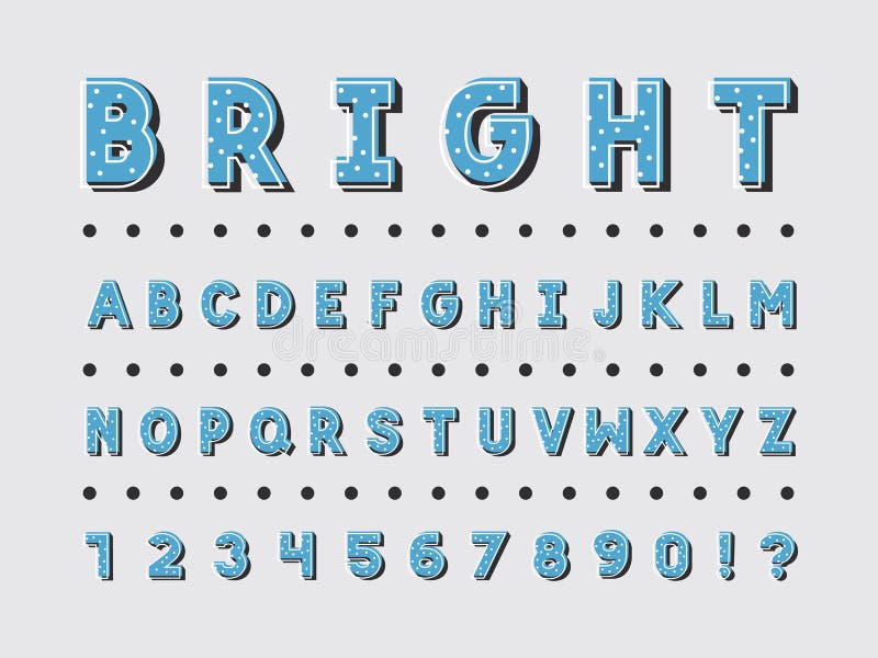 Bright Font. Vector Alphabet Stock Vector - Illustration of letter ...