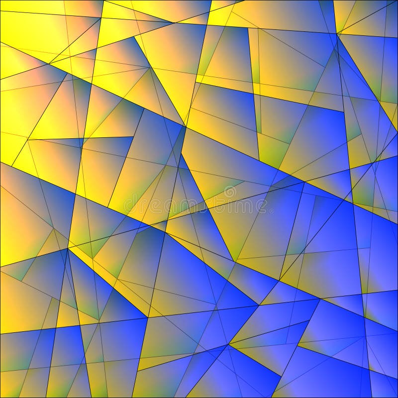 Bright Fragments of Crystals on Irregularly Shaped Green and Yellow ...