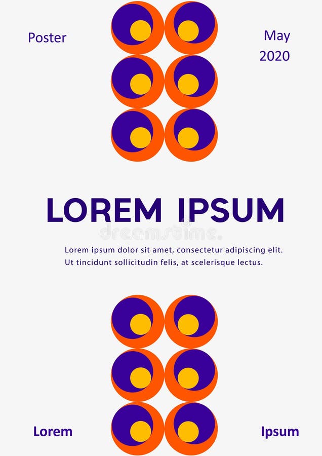 Bright Fresh Colors Abstract Pattern Background Cover Design. A4 ...