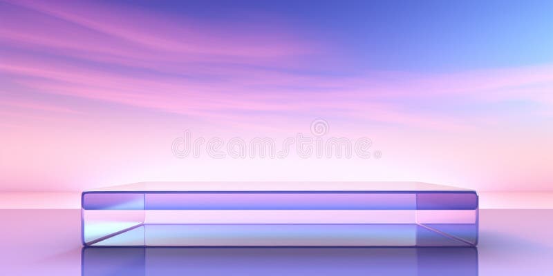 Bright Frosted Glass Effect Virtual Background AI Generated Stock ...