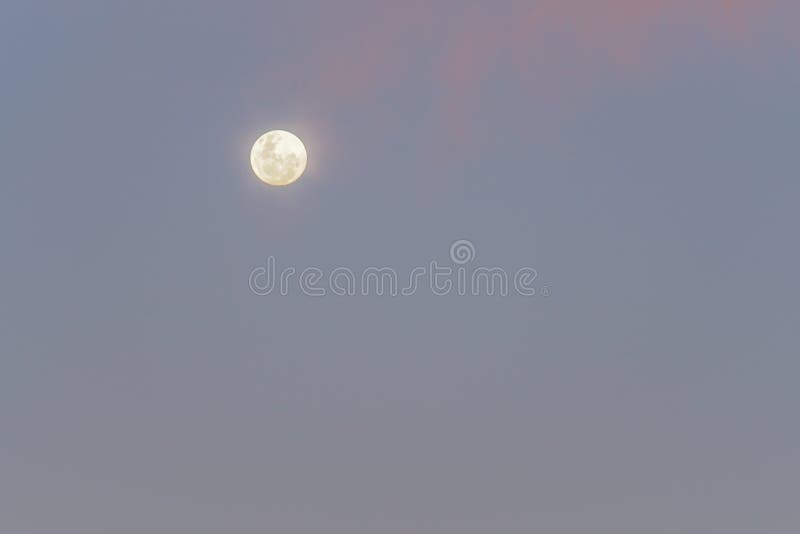 Bright Full Moon in Clear Sky Stock Photo - Image of full, moonlight ...