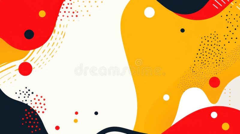 Bright and Fun Comicstyle Abstract Design Featuring a Bold Yellow ...