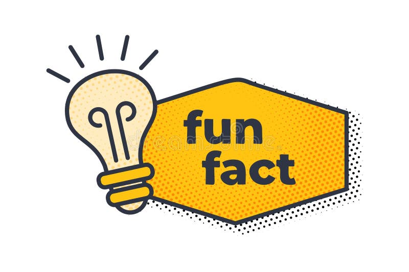 Bright Fun Fact Icon with Trivia Text and Lightbulb for Infographic or ...