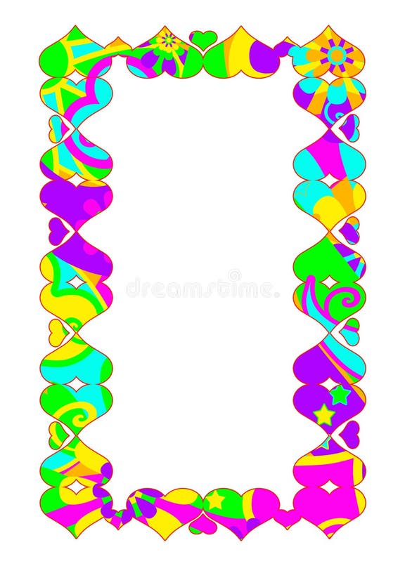 Psychedelic Border Frame Stock Illustrations – 5,946 Psychedelic Border ...