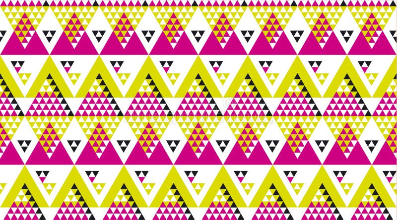 Bright Fun Geometry Seamless Vector Pattern Stock Vector - Illustration ...