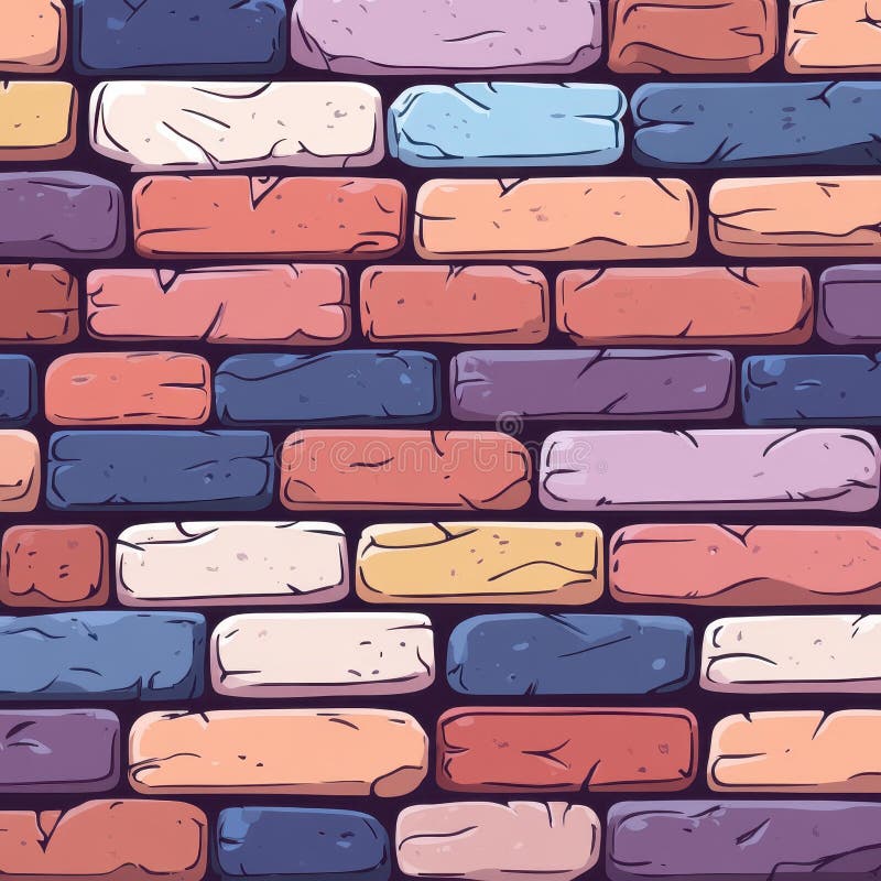 Bright and Fun Texture of Basement Bricks, Designed in a Playful ...