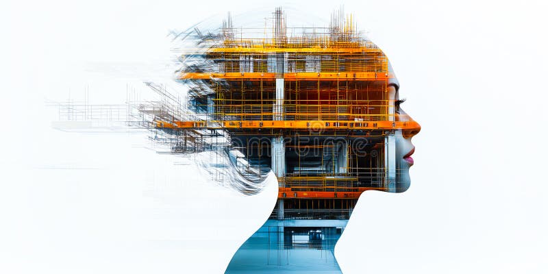 Bright Futuristic Building Concept Featuring Glass Facades and Advanced ...