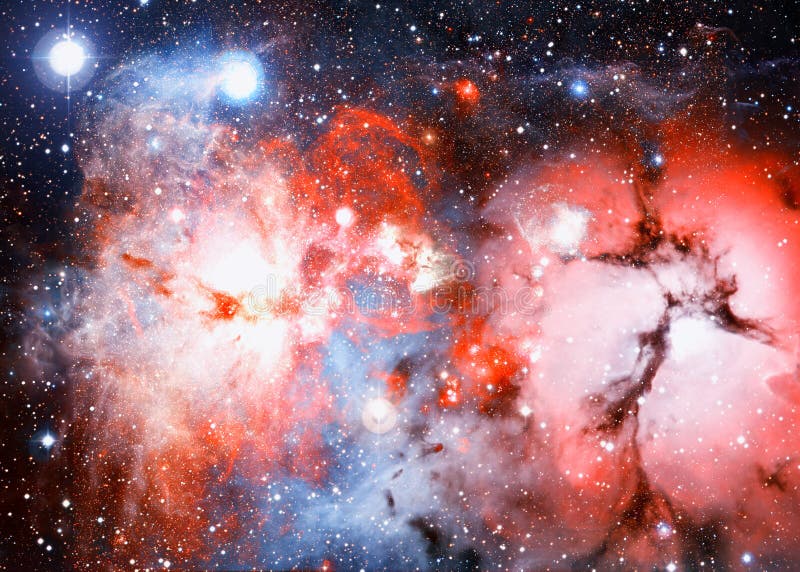 Bright Galaxy in Deep Space Stock Photo - Image of science, black ...