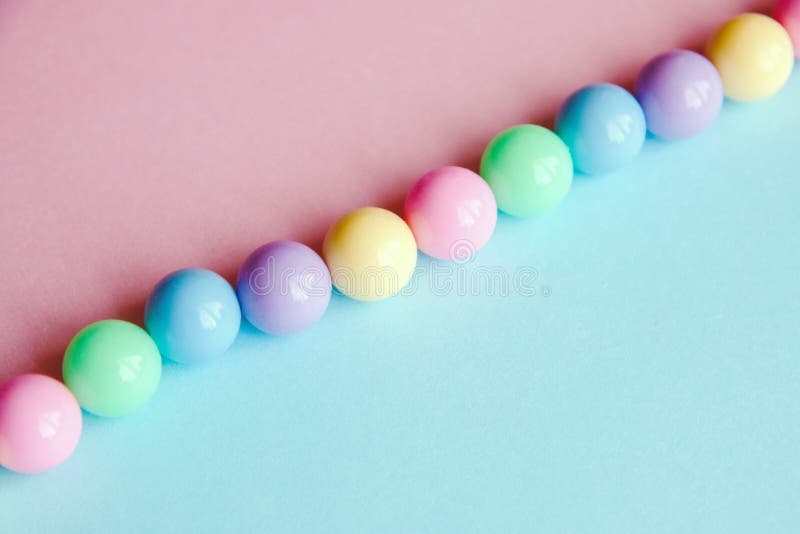 Bright Gently Spring Multi-colored Beads Stock Image - Image of paint ...