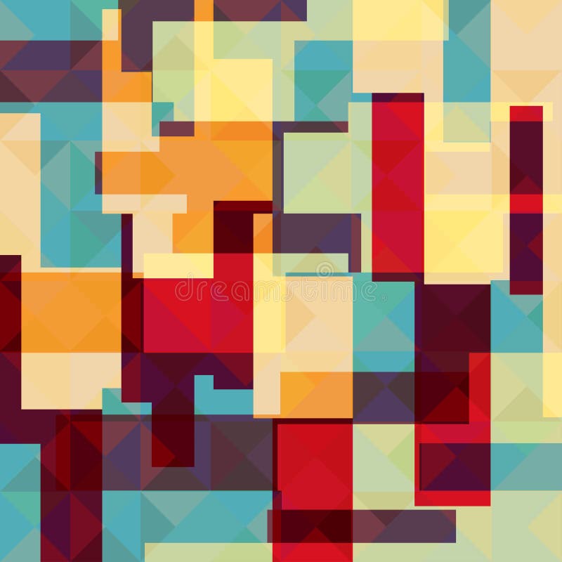 Bright Geometric Abstract Color Pattern Stock Vector - Illustration of ...