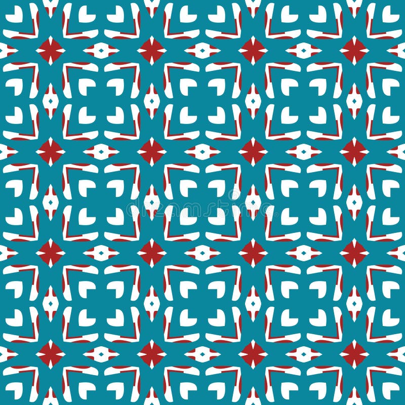 Bright Geometric Background in Traditional Tile Style. Design for ...