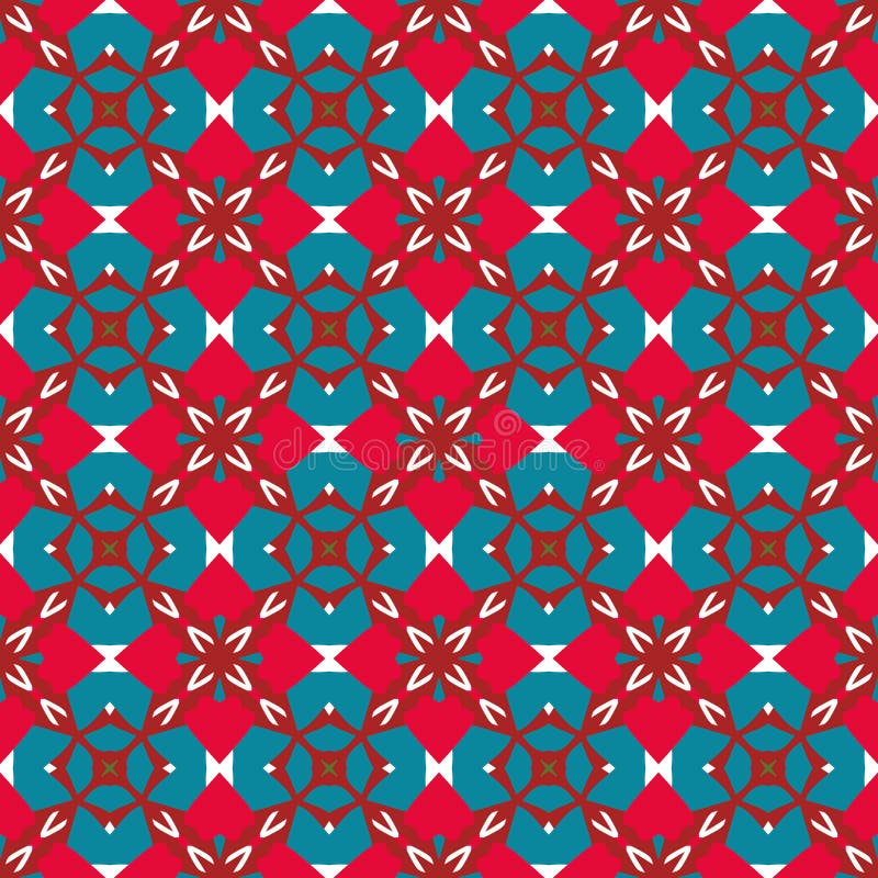 Bright Geometric Background in Traditional Tile Style. Design for ...
