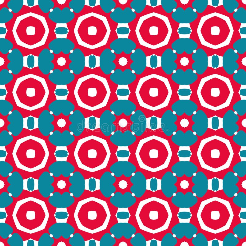 Bright Geometric Background in Traditional Tile Style. Design for ...