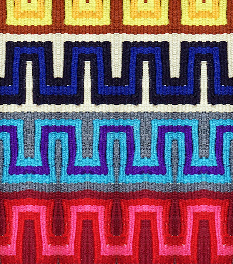 Bright Geometric Pattern on the Fabric Stock Photo - Image of geometric ...