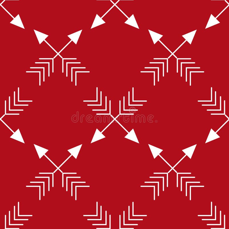 Christmas Pattern with Arrows Vector Design Stock Vector - Illustration ...