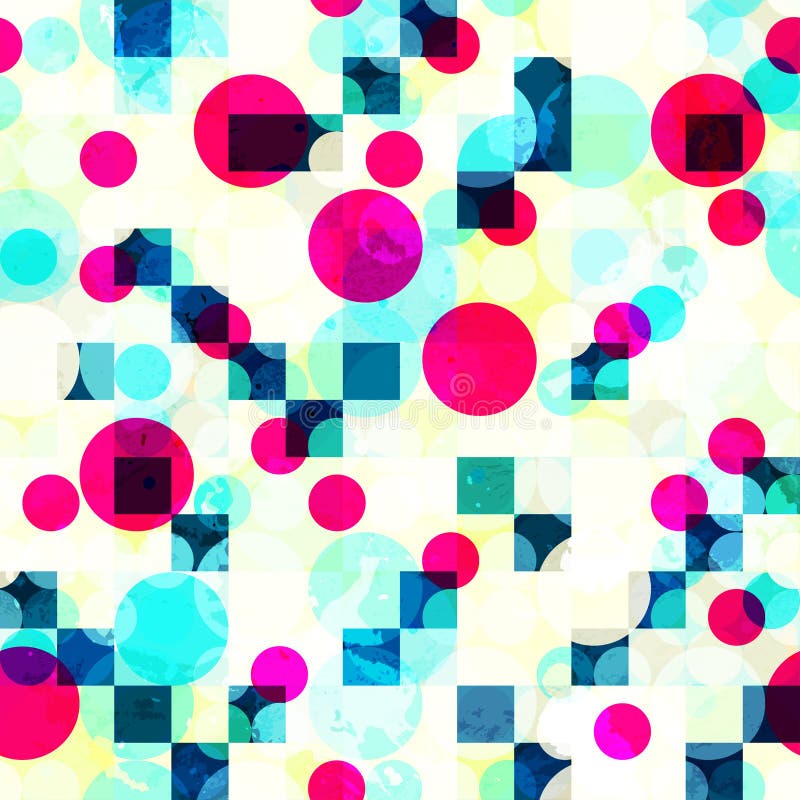 Bright Geometric Seamless Pattern Stock Vector - Illustration of music ...