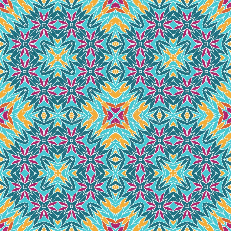 Bright Geometric Seamless Pattern Stock Vector - Illustration of ...