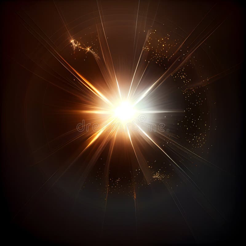 The Effect of Bright Highlights on a Black Background, Backlight ...