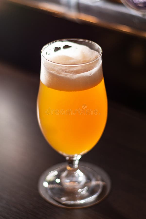 Bright glass full of beer stock image. Image of juice - 202894643