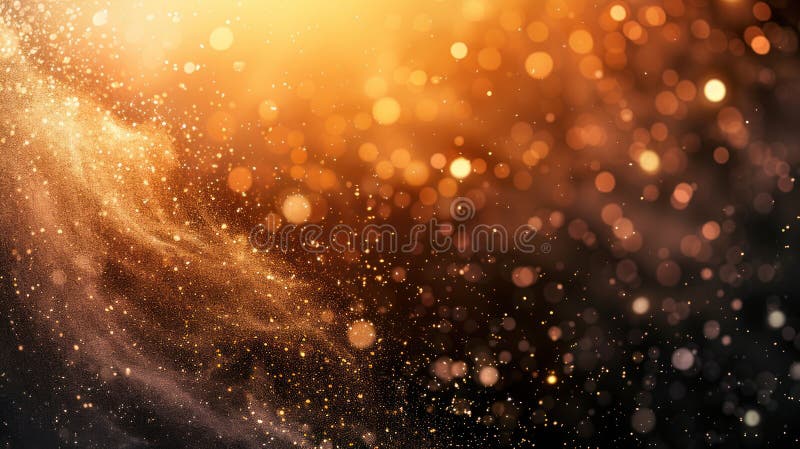 Bright Glitter Background Copy Space, Articles or Dust Floating Stock ...