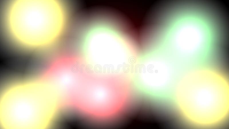 Bright Glow of Different Colors on a Black Background. Glare of ...