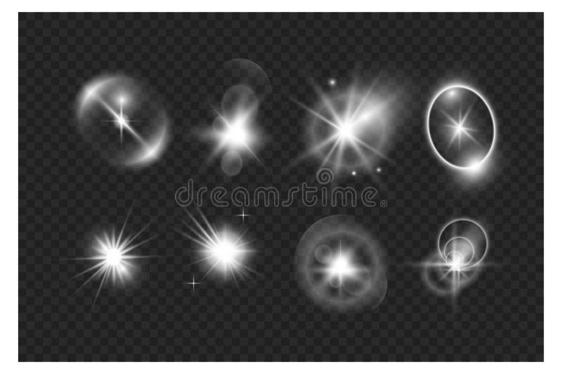 Bright Glow of Light Lens Reflection. Stock Illustration - Illustration ...