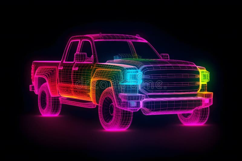 Neon Glowing Car Abstract Stock Illustrations – 2,994 Neon Glowing Car ...