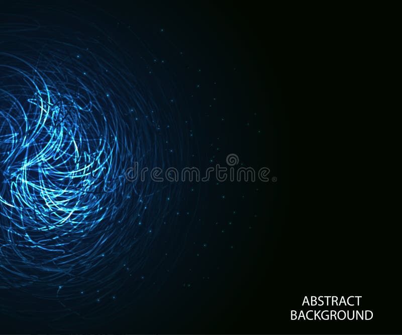 Bright Glowing Background with Electric Lines with Place for Text ...