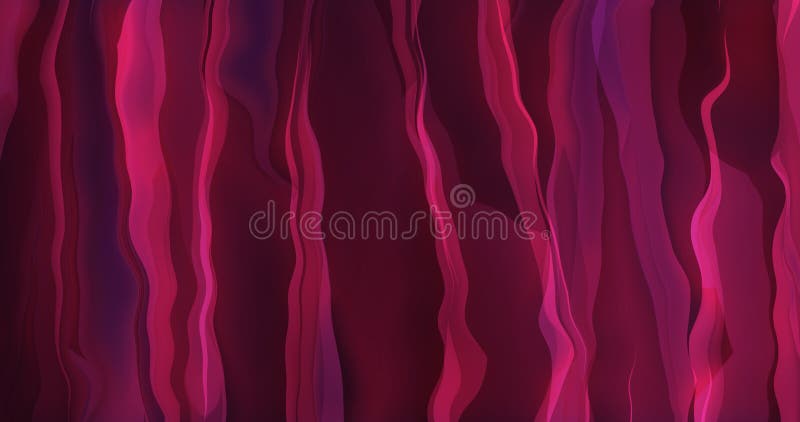 Bright Glowing Beautiful Iridescent Red Ruby Translucent Lines Waves ...