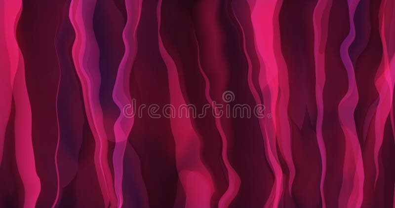 Bright Glowing Beautiful Iridescent Red Ruby Translucent Lines Waves ...