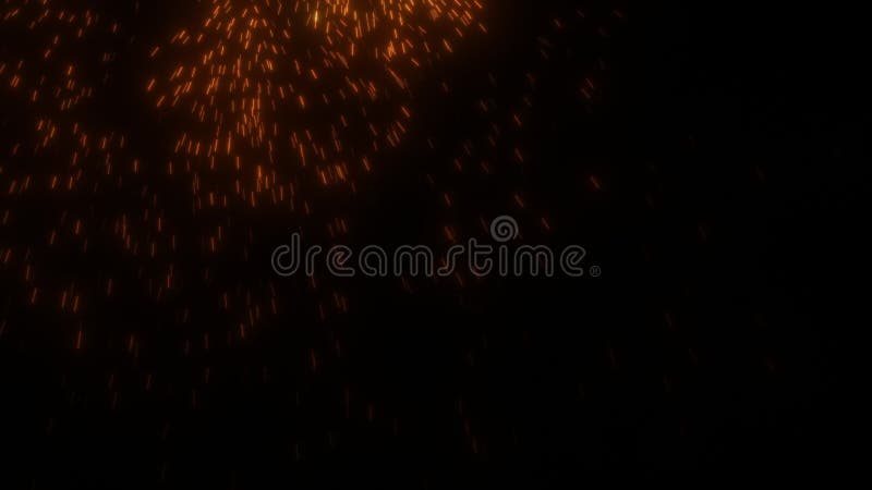Bright Glowing Circle of Flying Sparks Particles. Fireworks Like Motion ...