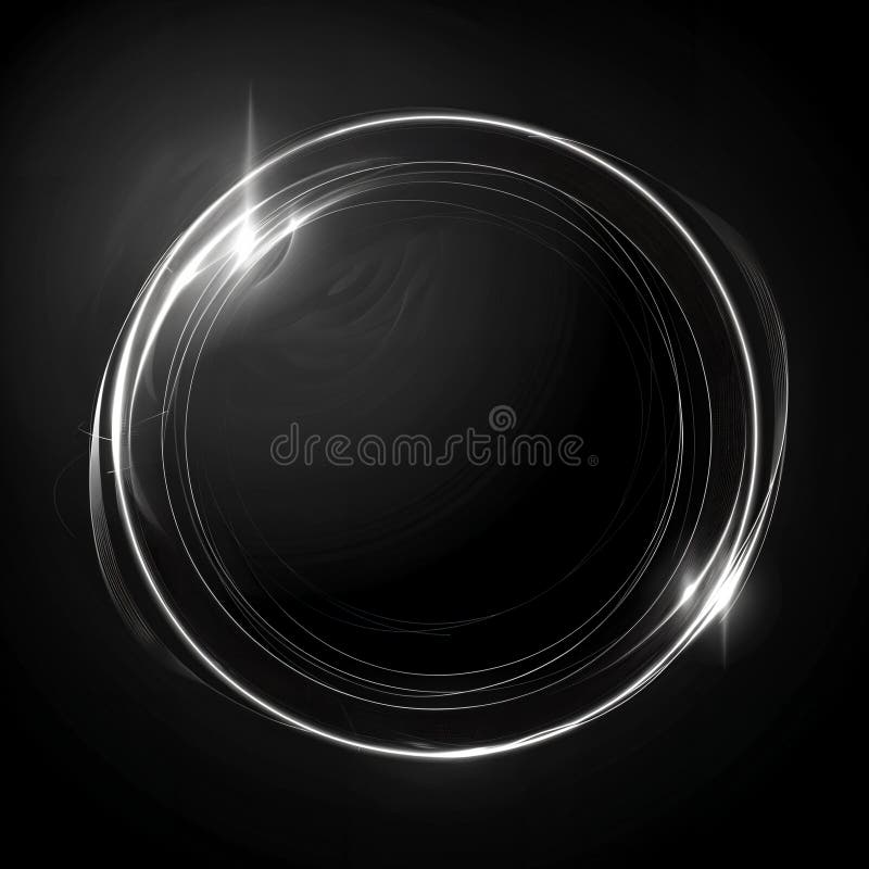 4K Ultra-clear Dynamic Light Circle Effect Stock Illustration ...