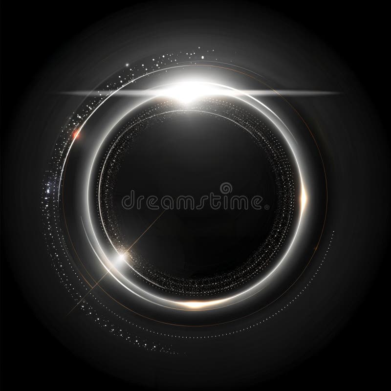 4K Ultra-clear Dynamic Light Circle Effect Stock Illustration ...