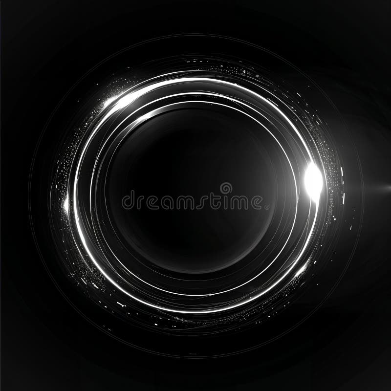 4K Ultra-clear Dynamic Light Circle Effect Stock Illustration ...