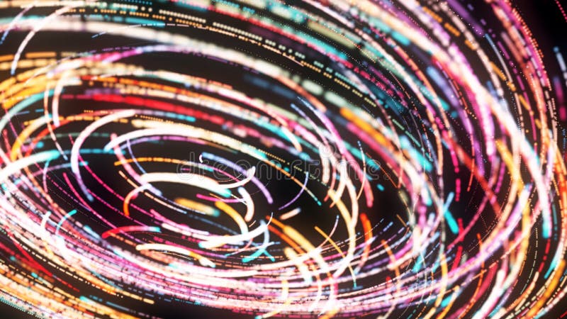 Bright Glowing Fast Moving Streams of Light, Along the Trajectory of a ...