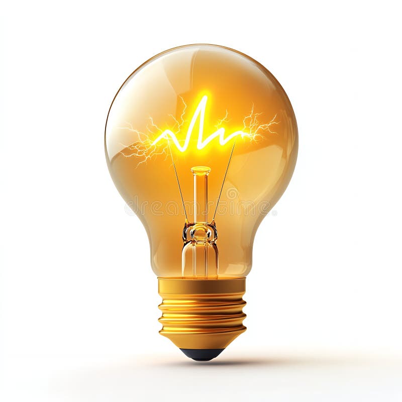Bright Glowing Light Bulb Idea Inspiration Innovation Energy ...