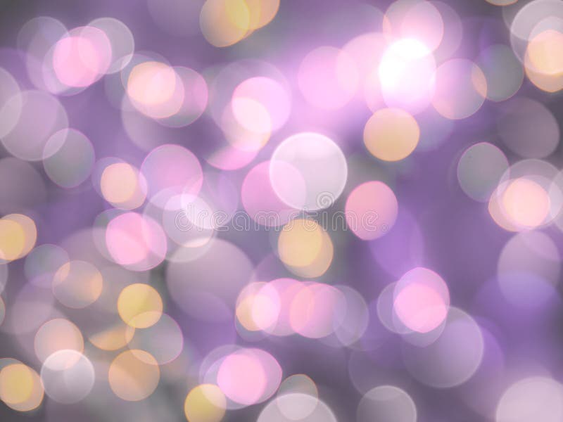 Bright Glowing Purple and Orange Blurred Round Lights Abstract ...